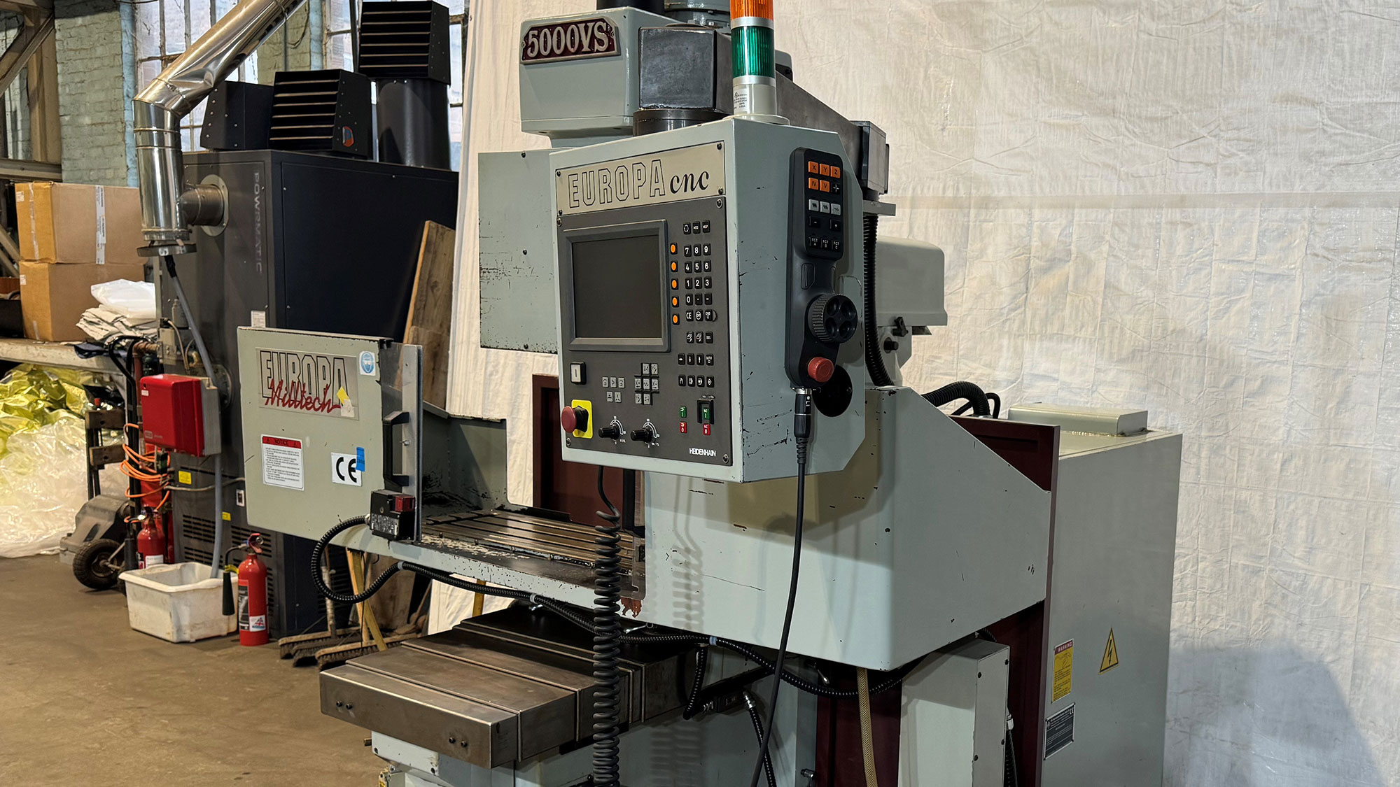 Used Europa Milltech 5000 CNC Turret Milling Machine - RK International